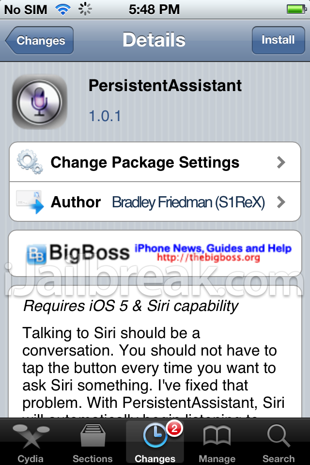 PersistentAssistant Cydia Tweak: Enable Siri To Continue Listening ... PersistentAssistant Cydia Tweak: Enable Siri To Continue Listening ...