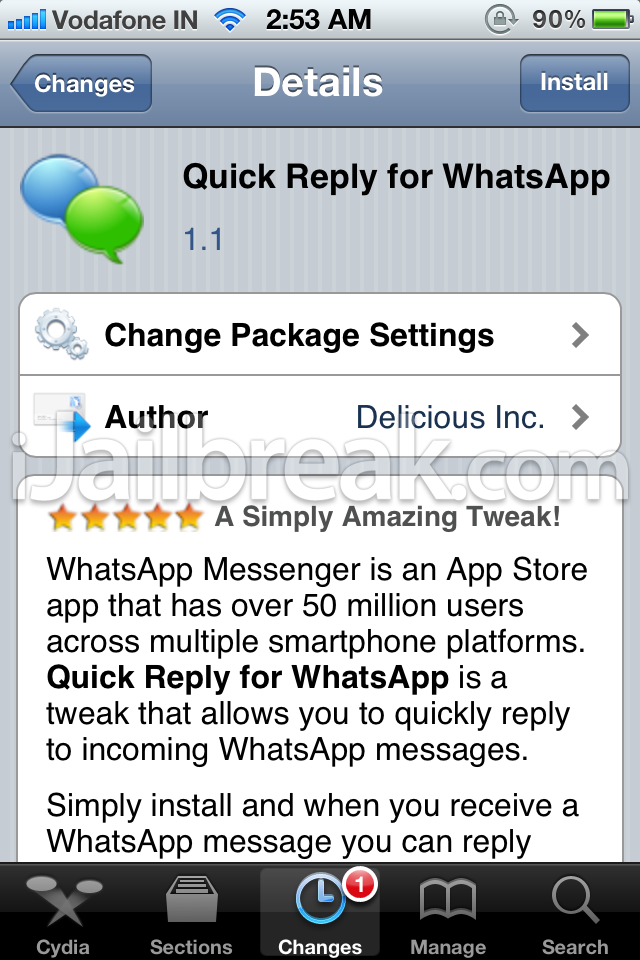 Quick Reply For WhatsApp Cydia Tweak For iPhone, iPad, iPod Touch Quick Reply For WhatsApp Cydia Tweak For iPhone, iPad, iPod Touch