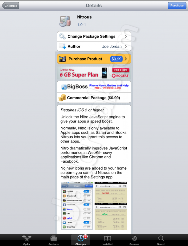 Nitrous Cydia Tweak: Enable Nitro Javascript Engine In Chrome iOS Nitrous Cydia Tweak: Enable Nitro Javascript Engine In Chrome iOS