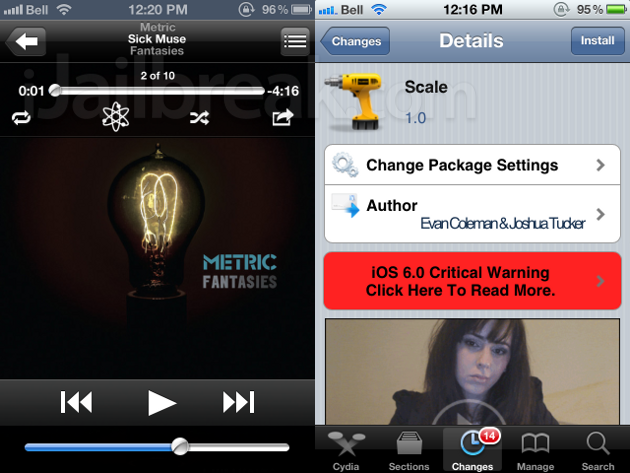 Scale Cydia Tweak Adds Social Media Sharing To Music Player App Scale Cydia Tweak Adds Social Media Sharing To Music Player App